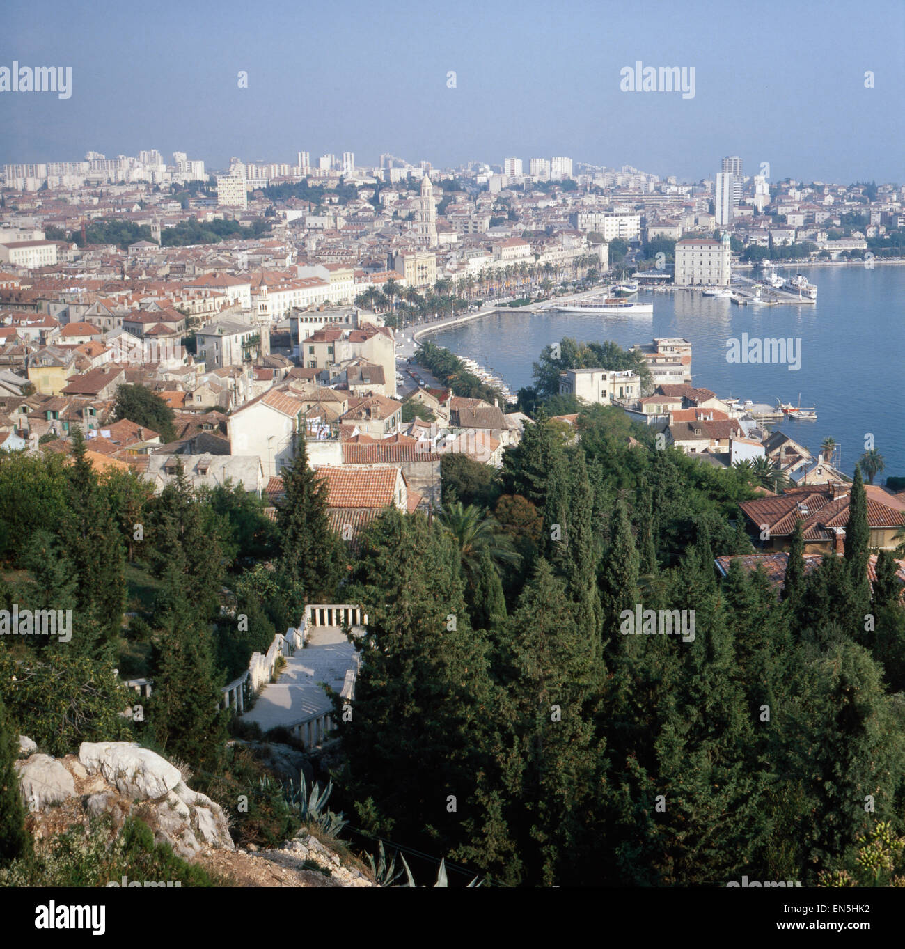 Urlaub in Split, Kroatien, Jugoslawien 1970er Jahre. Vacation in Split ...