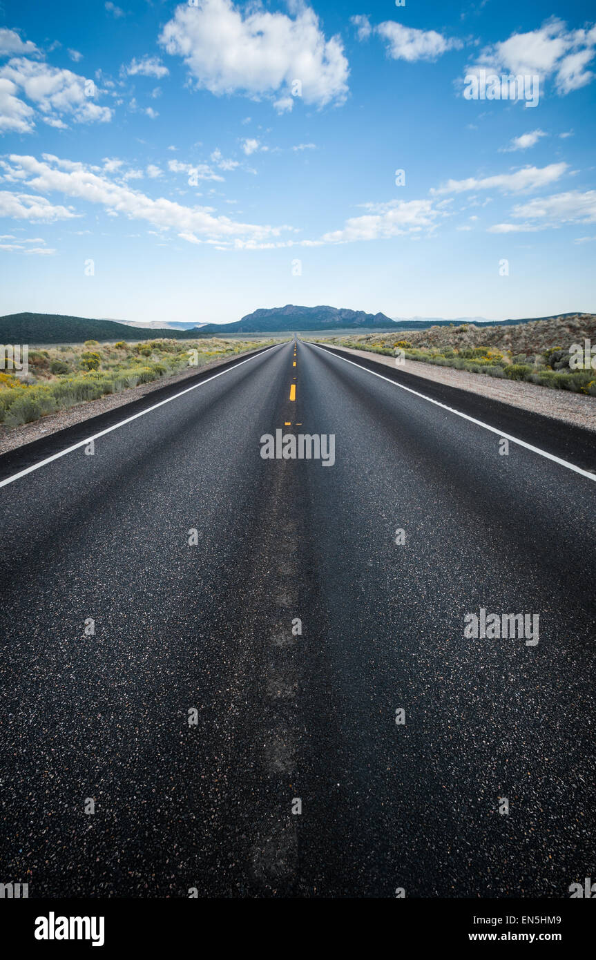 Highway into Death Valley nevada southwest usa Stock Photo - Alamy