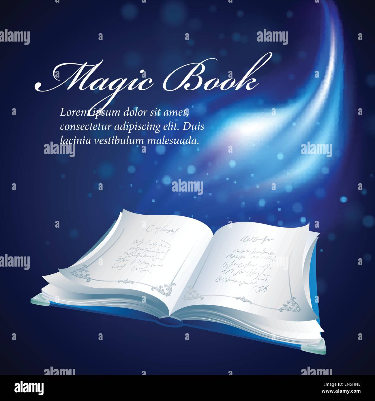 Vector illustration of a magical book EPS 10 Stock Vector Image & Art ...