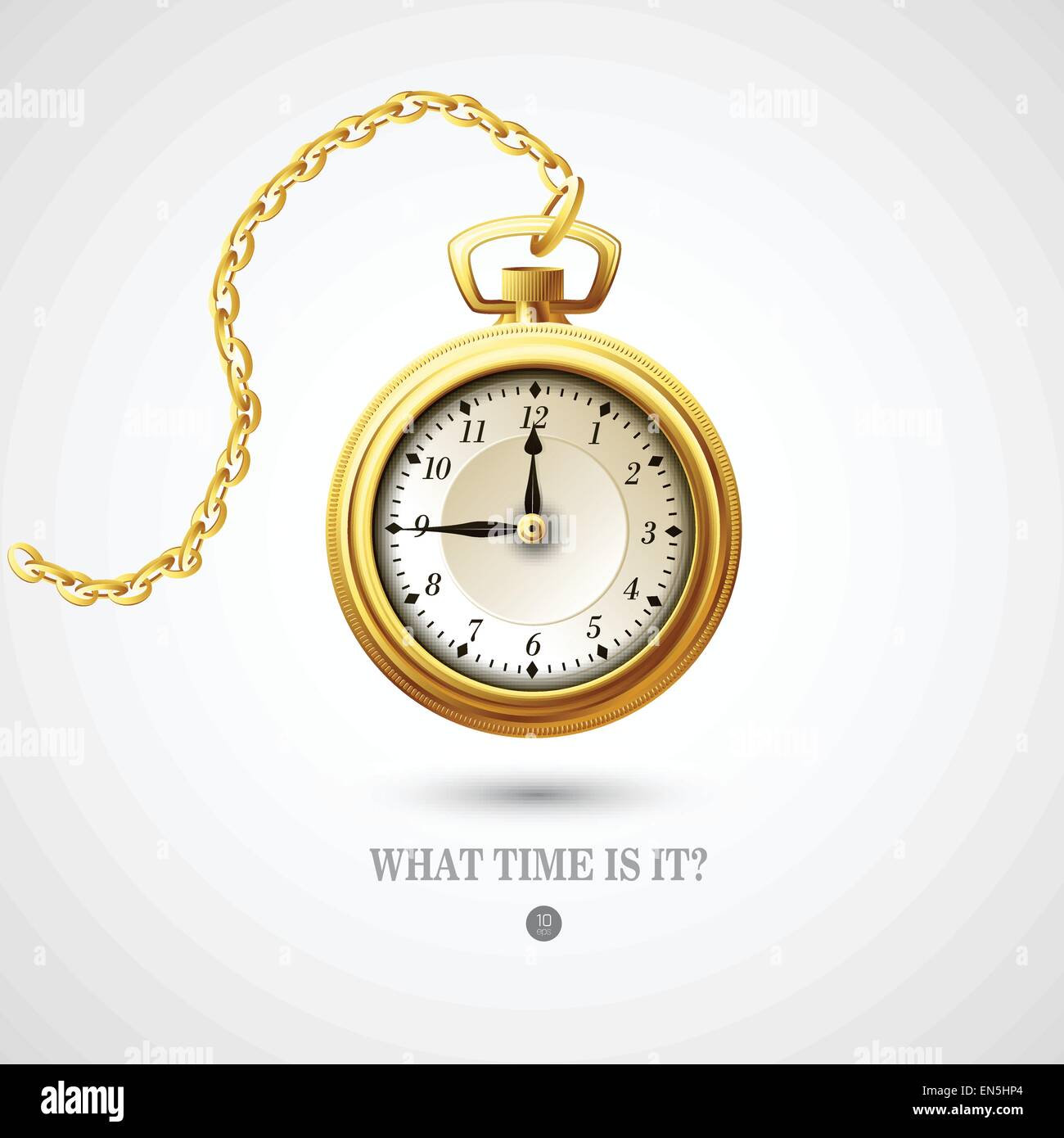Gold vintage Watches. Vector illustration EPS 10 Stock Vector Image ...