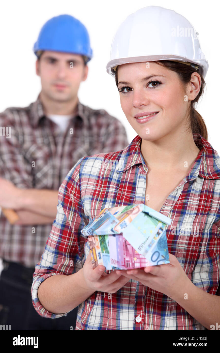 House couple euros hi-res stock photography and images - Alamy