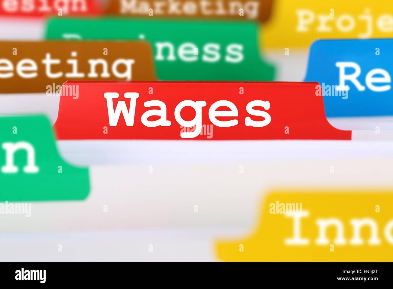 Employee wages and salary financial business concept register in ...