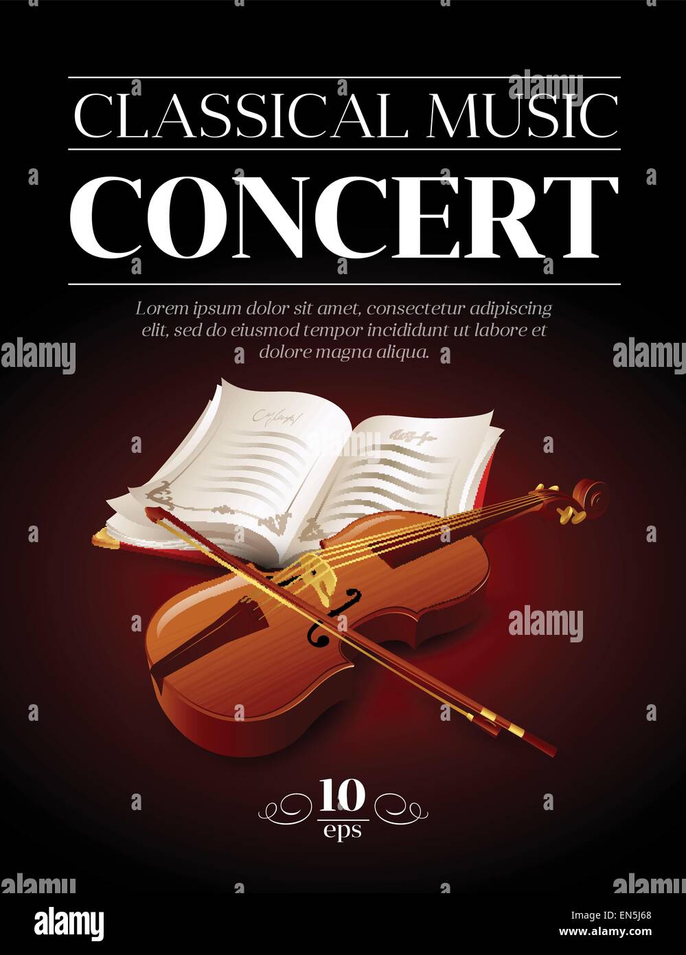 Classical music concert poster hi-res stock photography and images - Alamy