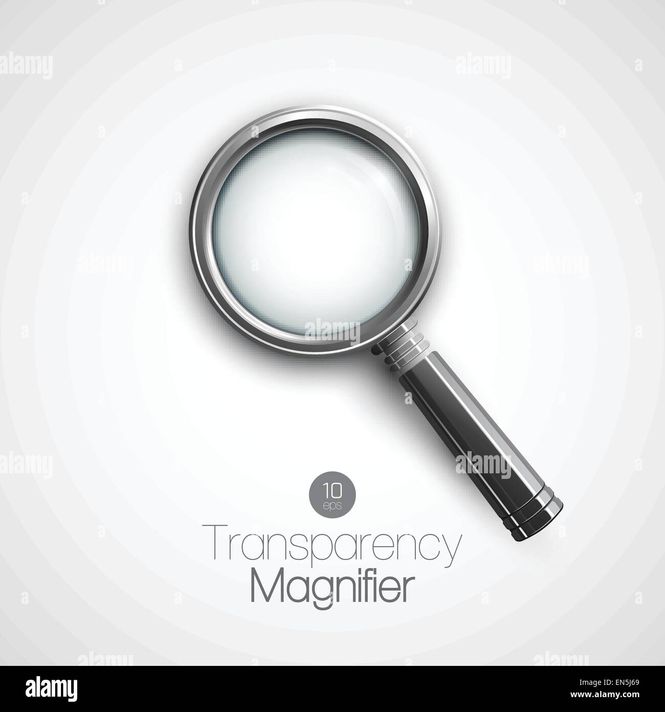 Isolated Silver Magnifier. Vector illustration EPS 10 Stock Vector ...
