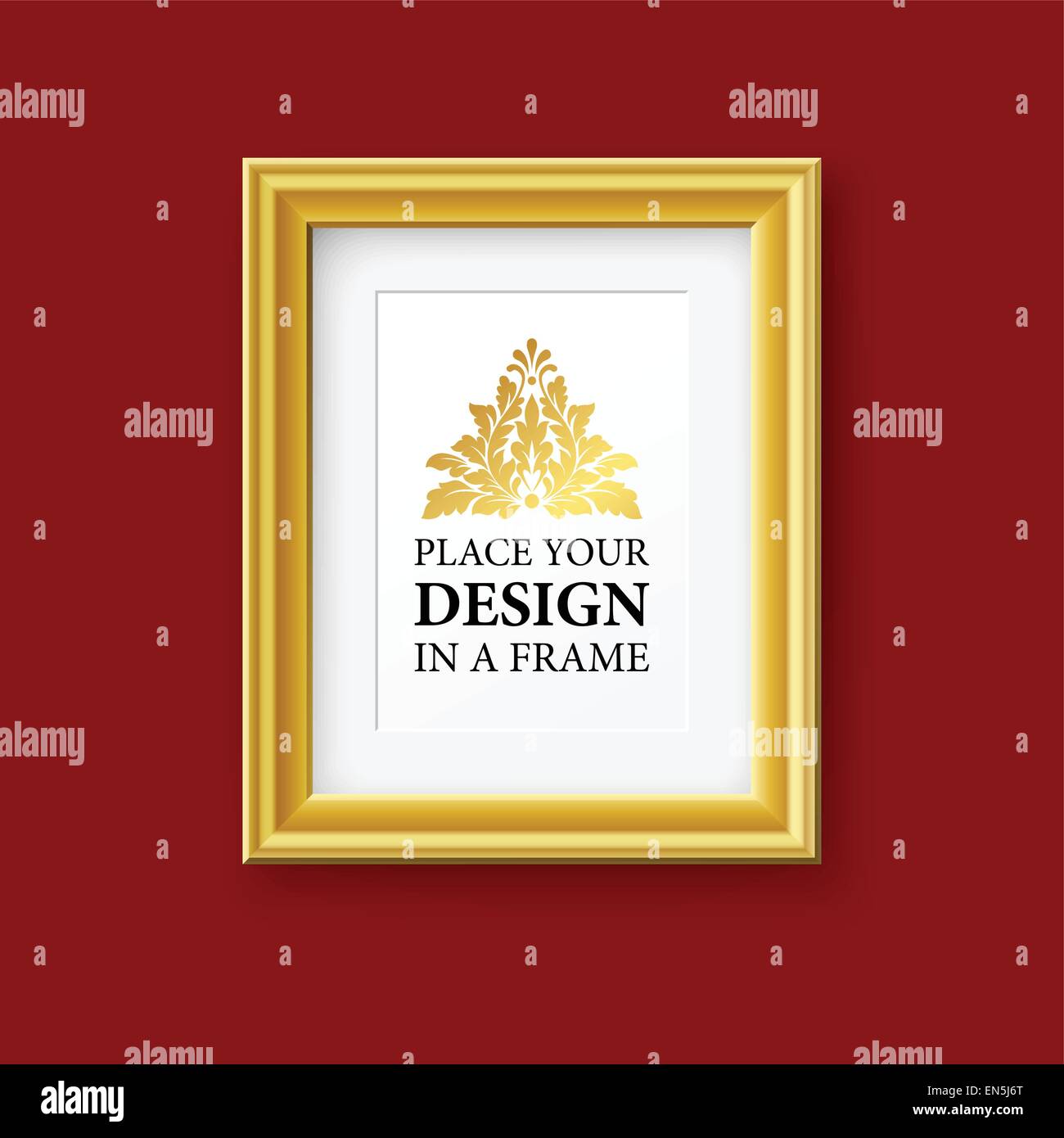 Vector Vintage Picture Frame. Template design EPS 10 Stock Vector Image ...