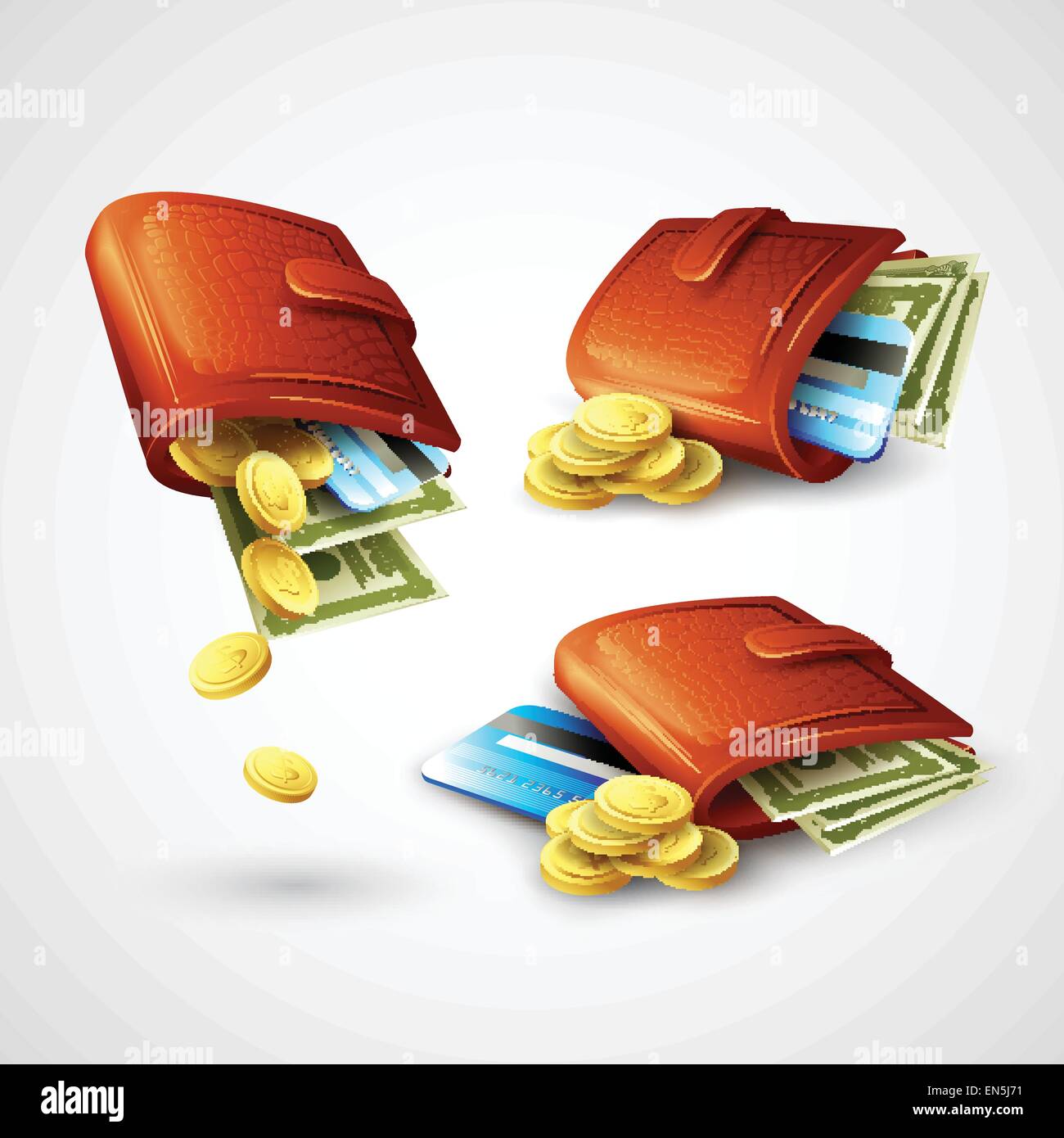 Card money coins payment Stock Vector Images - Alamy