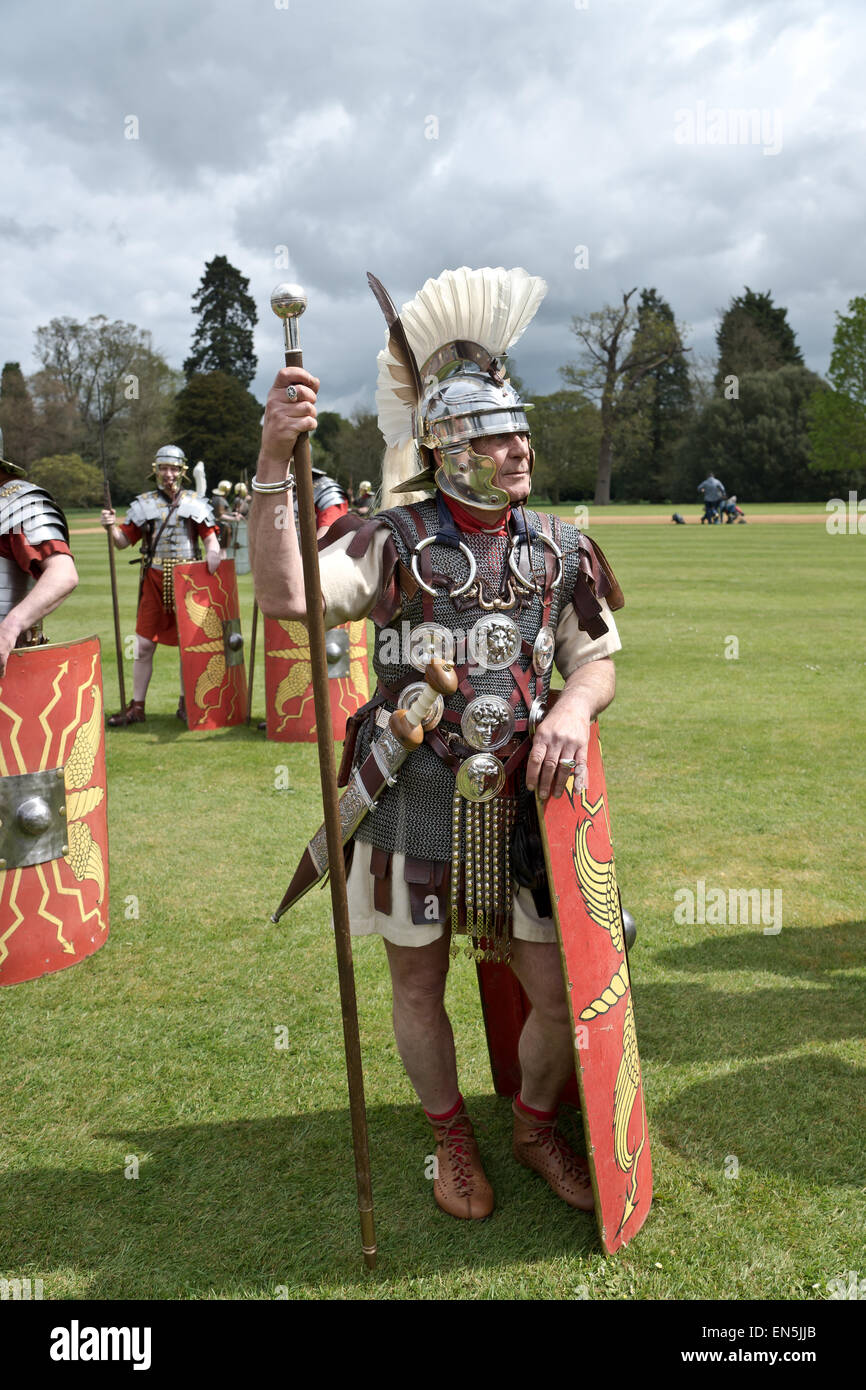 The Ermine Street guard Roman army re-enactment display team Stock ...