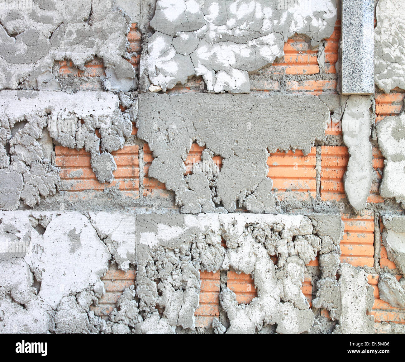 texture of uneven cement wall signs, wall tiles damaged Stock Photo - Alamy