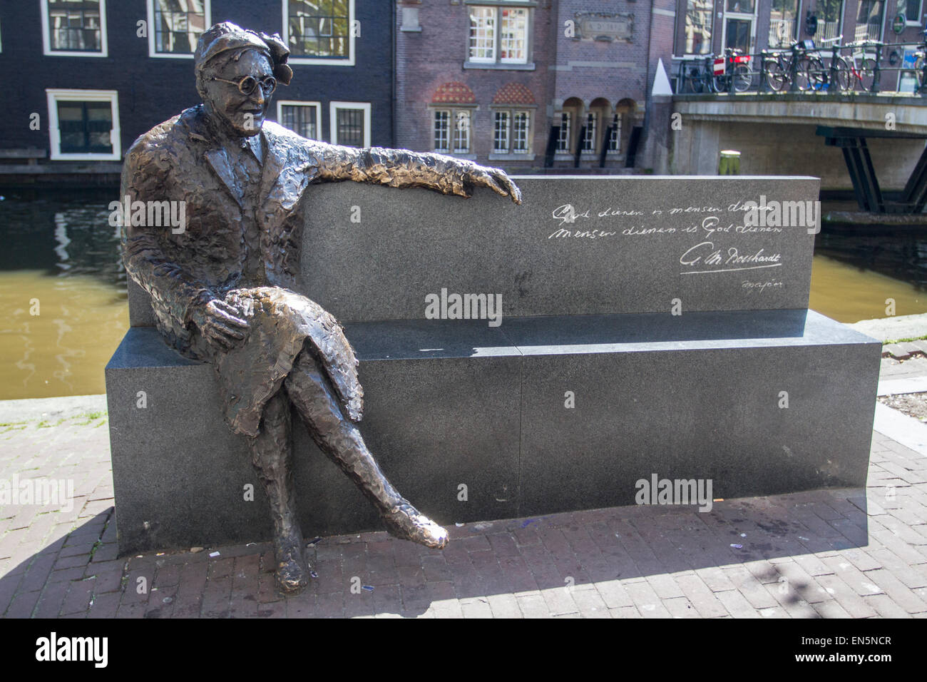 Alida Bosshardt (Major Bosshardt) statue, Amsterdam Stock Photo - Alamy