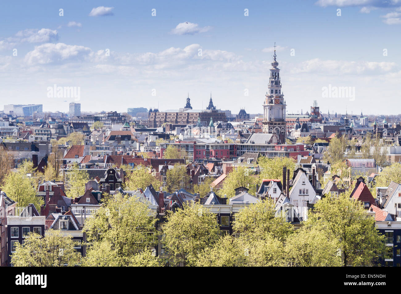 Panoramic view of Amsterdam, Holland Stock Photo - Alamy