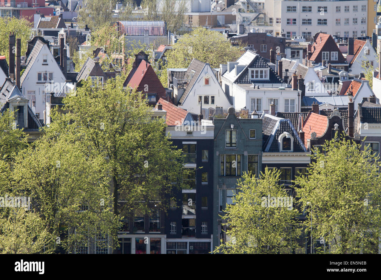 Panoramic view of Amsterdam, Holland Stock Photo - Alamy