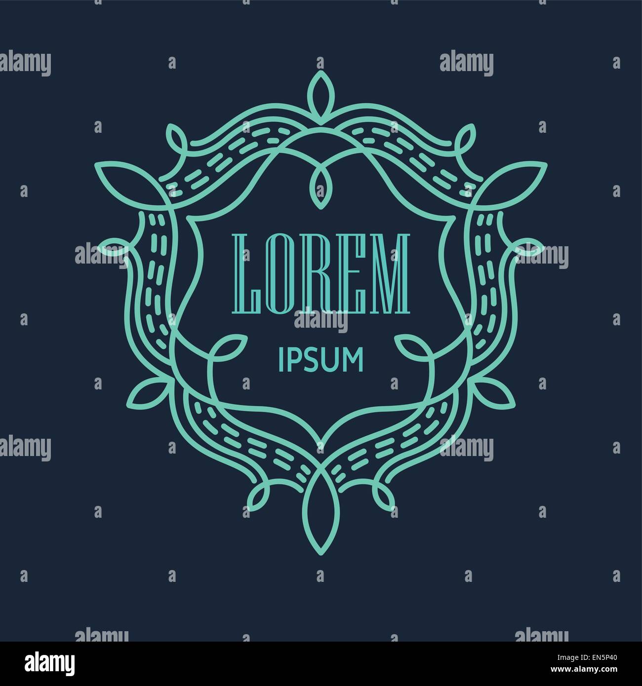 Retro Monogram Logos. Vintage Vector Concepts. EPS 10 Stock Vector ...