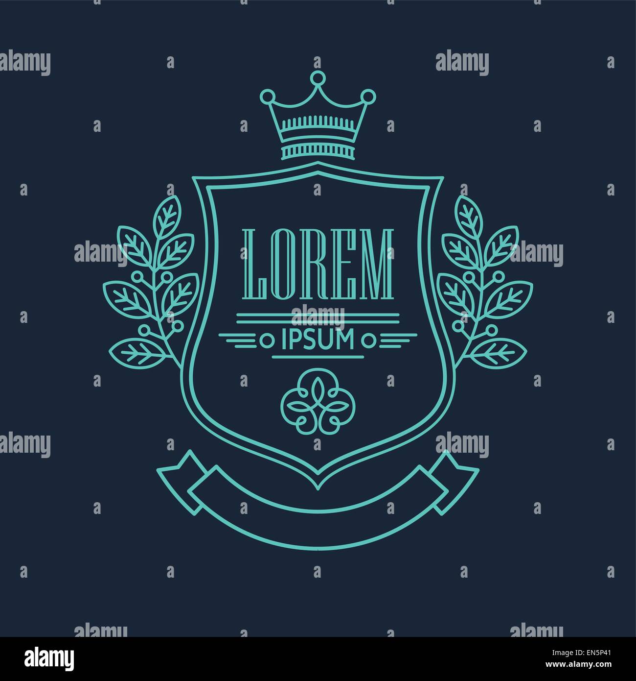 Retro Monogram Logos. Vintage Vector Concepts. EPS 10 Stock Vector ...