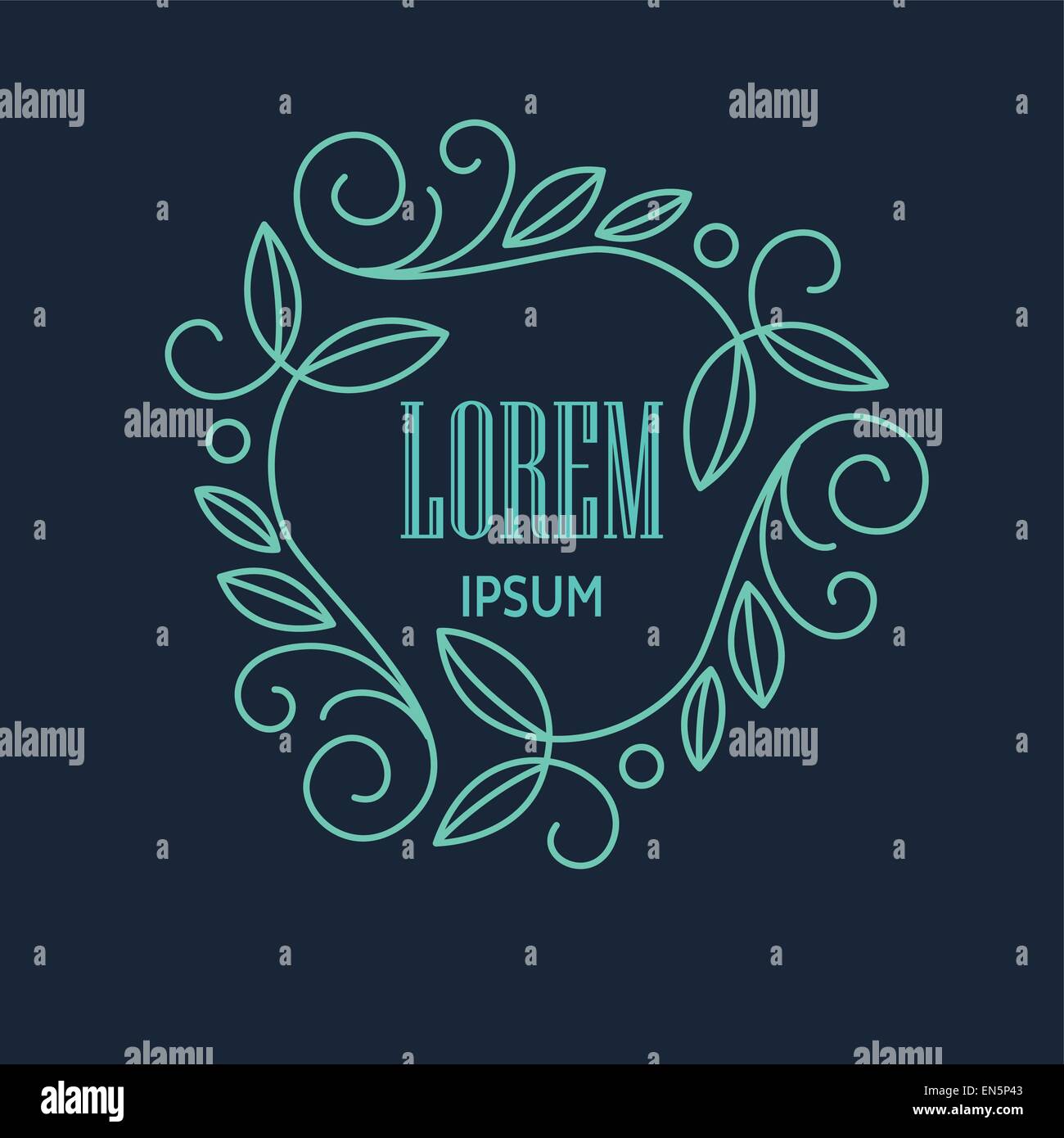 Retro Monogram Logos. Vintage Vector Concepts. EPS 10 Stock Vector ...