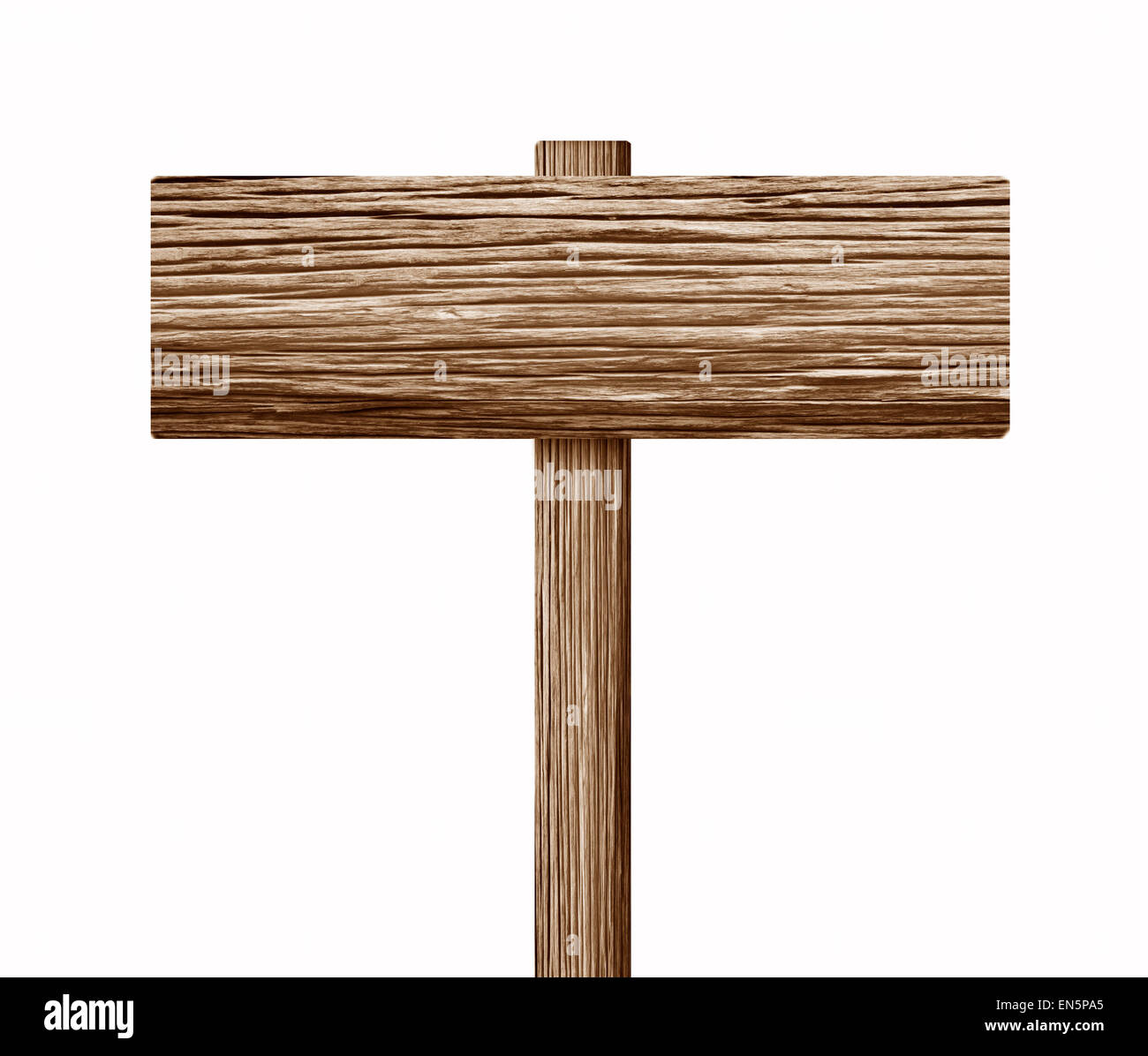 Wooden old sign isolated on background white Stock Photo - Alamy