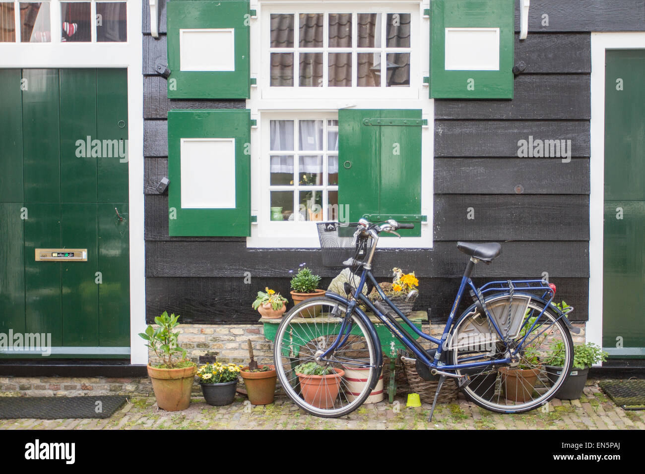 Streets in Marken, Holland Stock Photo - Alamy