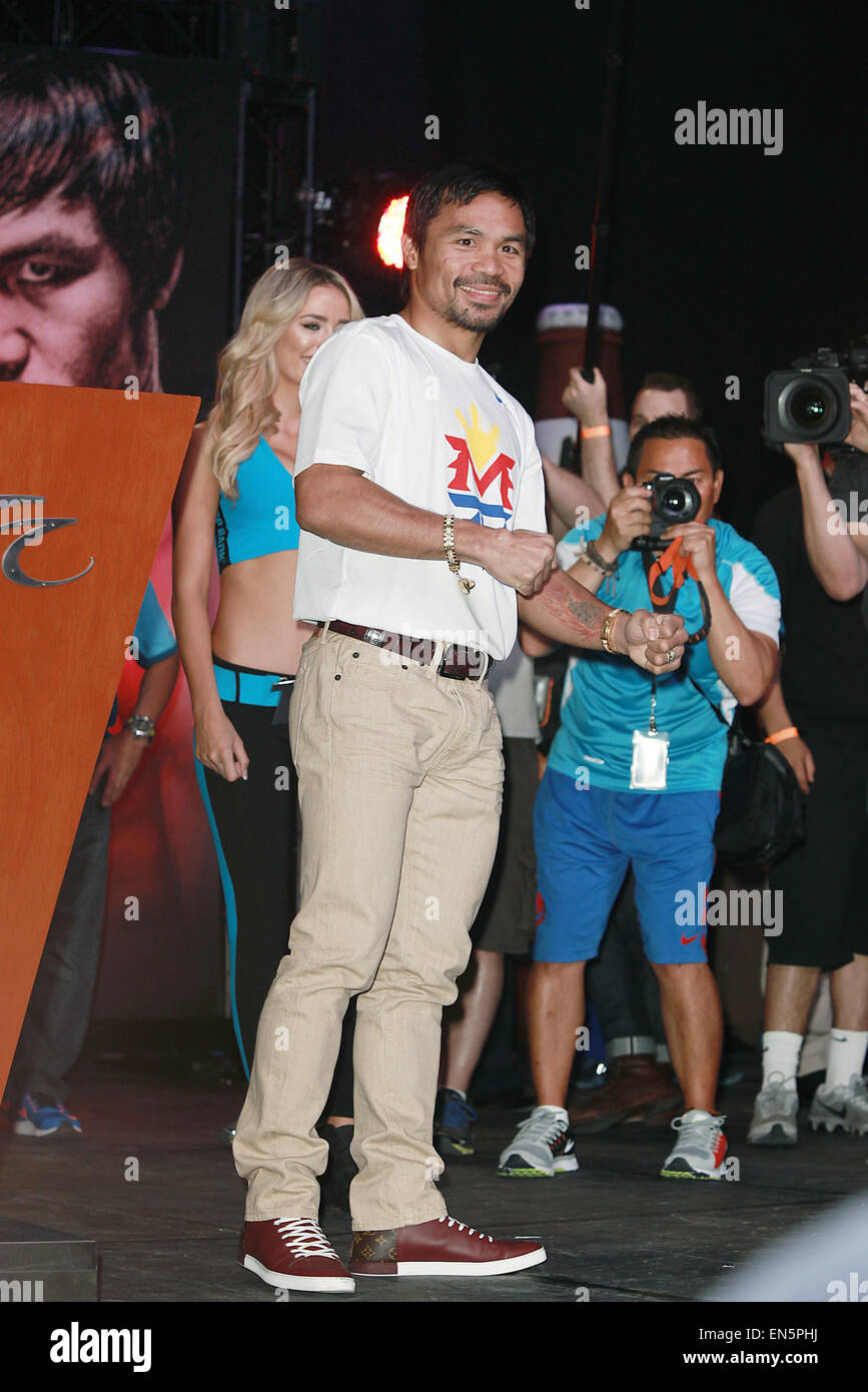 Las Vegas, Nevada, USA. 28th Apr, 2015. Boxer Manny Pacquiao attends a ...