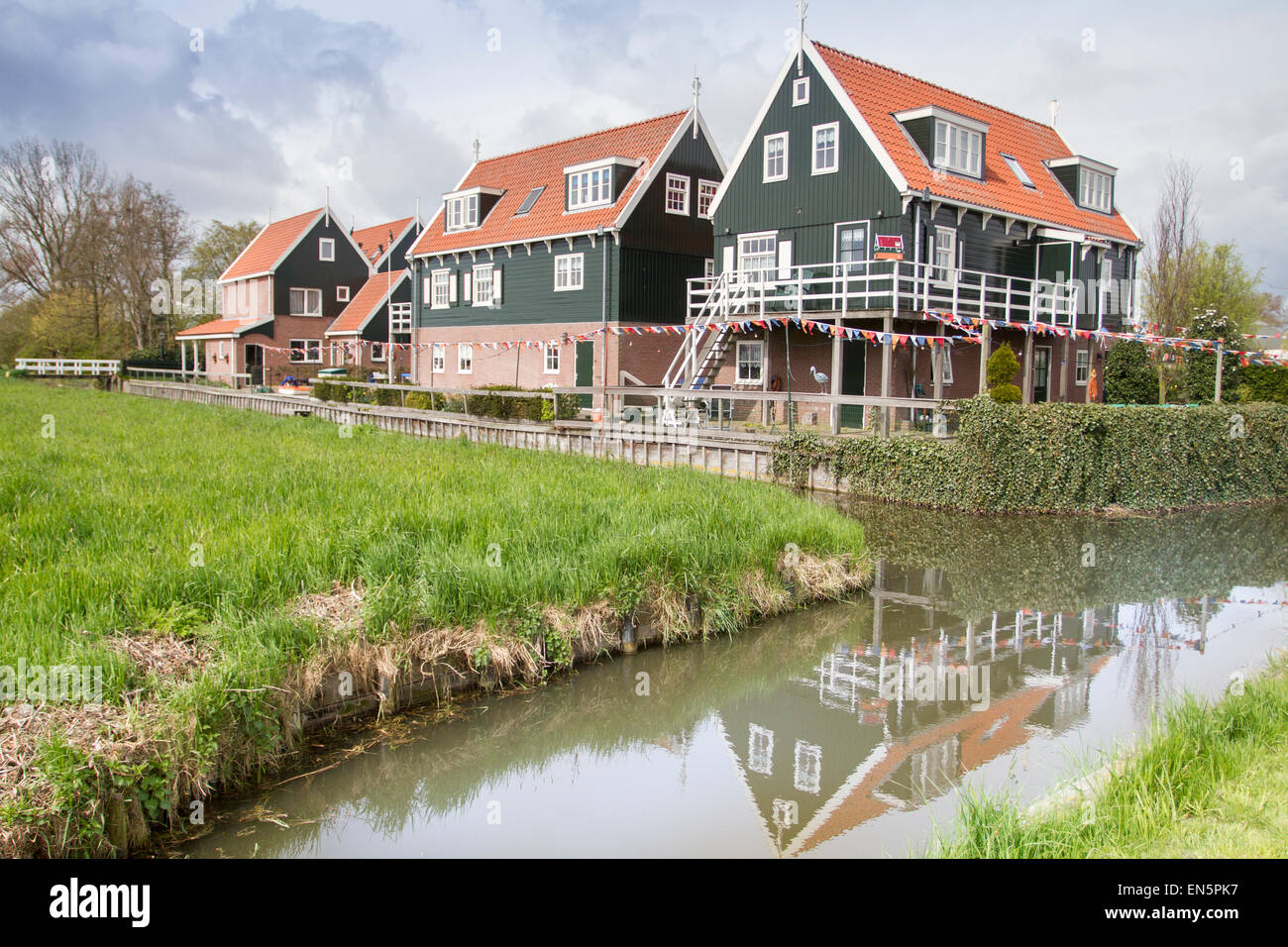 Typical houses of Marken, Holland Stock Photo - Alamy