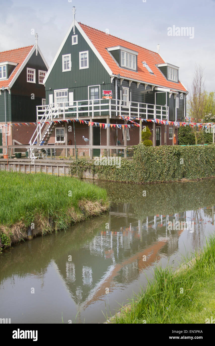 Typical houses of Marken, Holland Stock Photo - Alamy