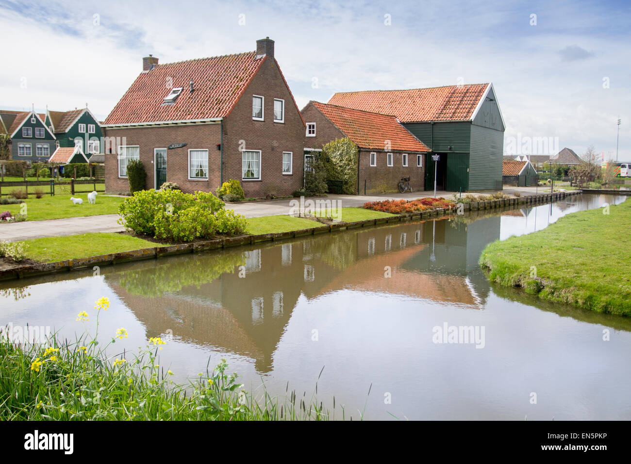 Typical houses of Marken, Holland Stock Photo - Alamy