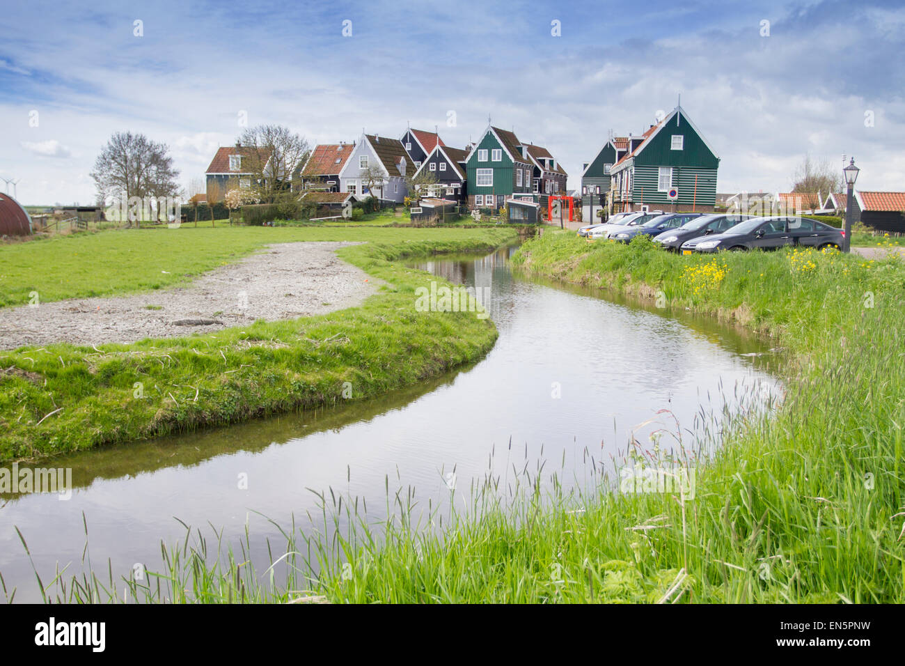 Typical houses of Marken, Holland Stock Photo - Alamy