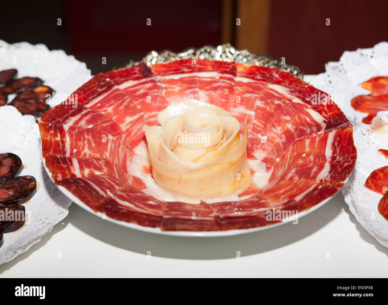 Jamon iberico plate hi-res stock photography and images - Alamy