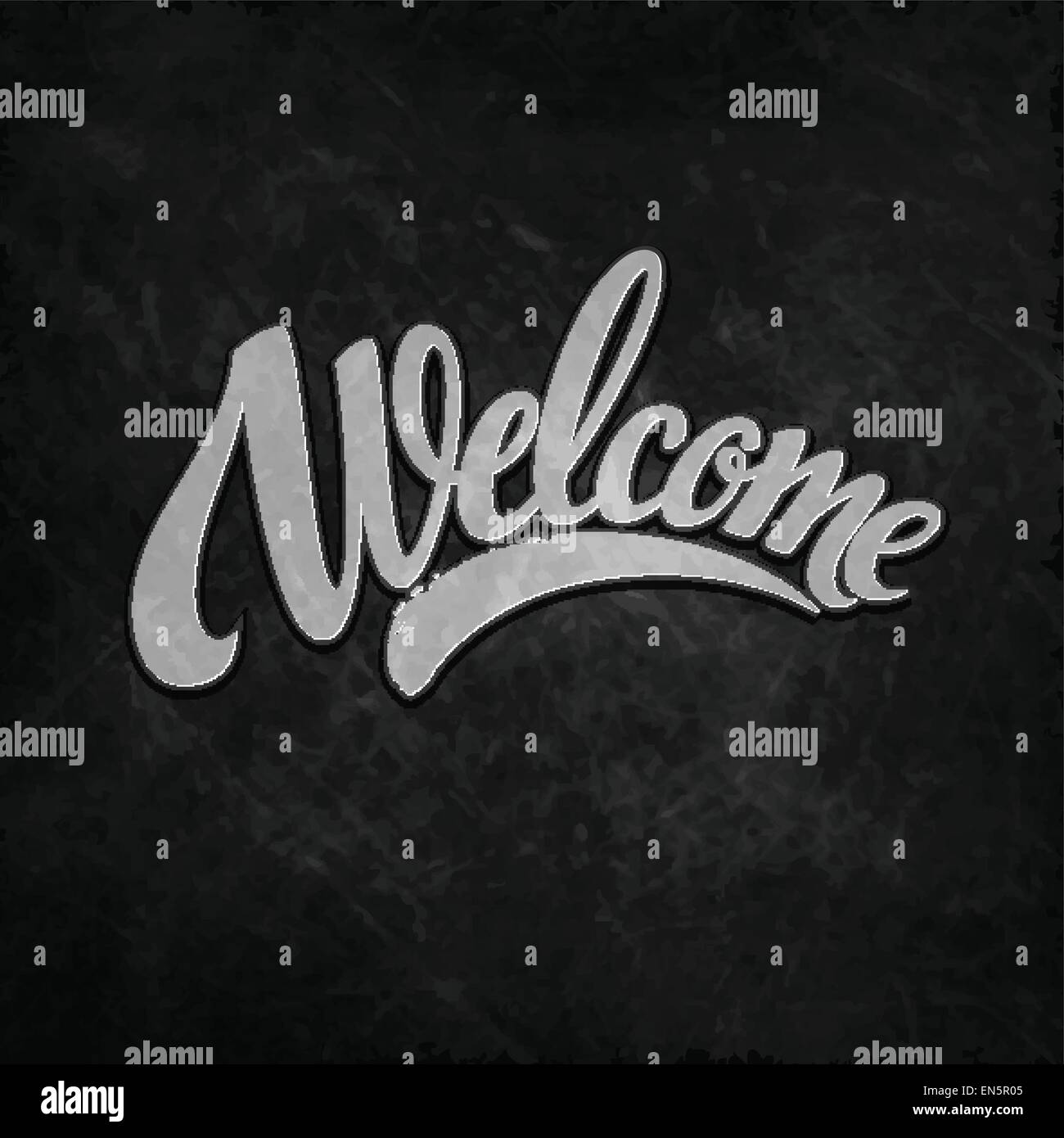 Welcome brush lettering card calligraphy hi-res stock photography and ...