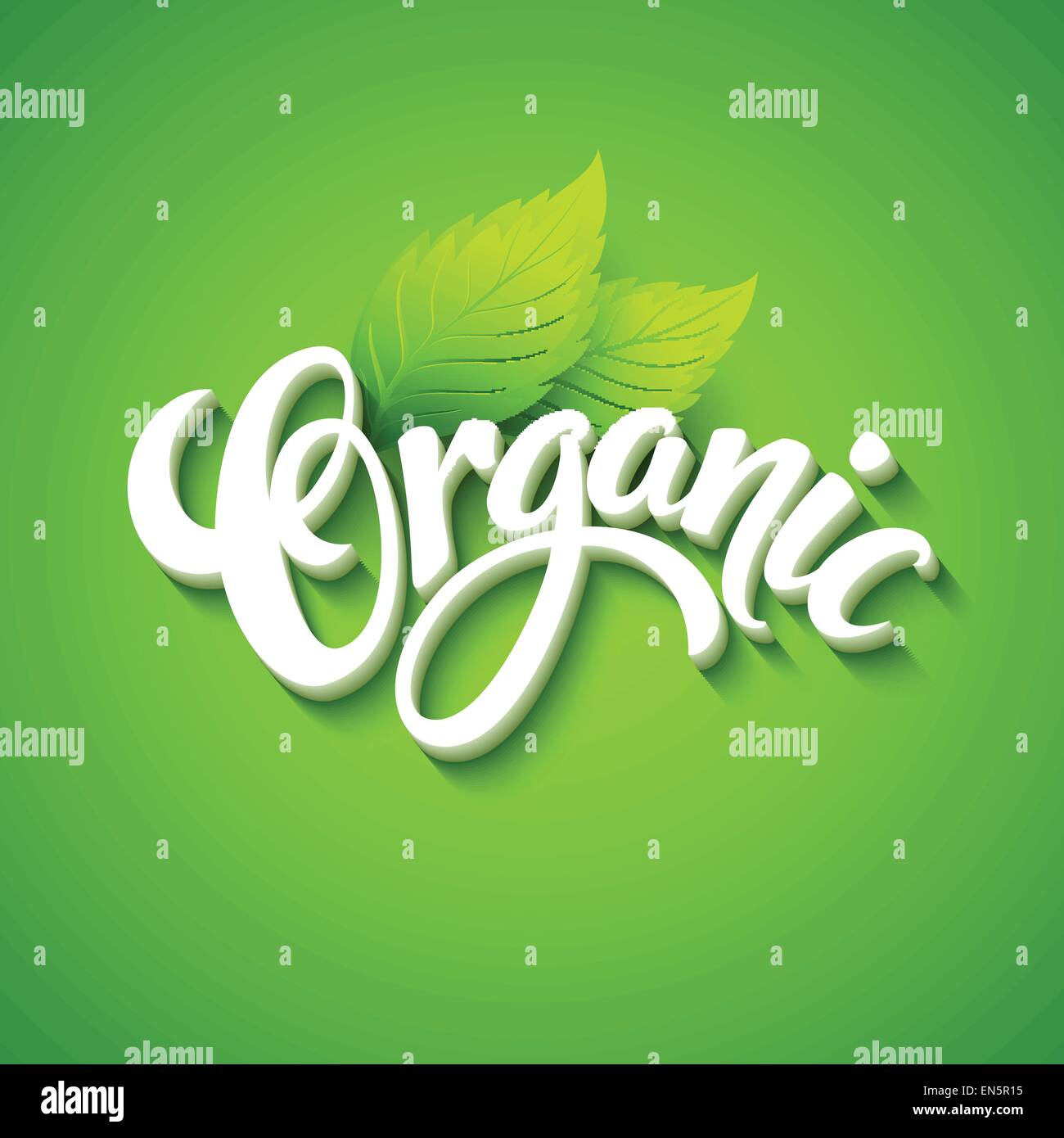 Vector organic background. Hand drawn lettering EPS 10 Stock Vector ...
