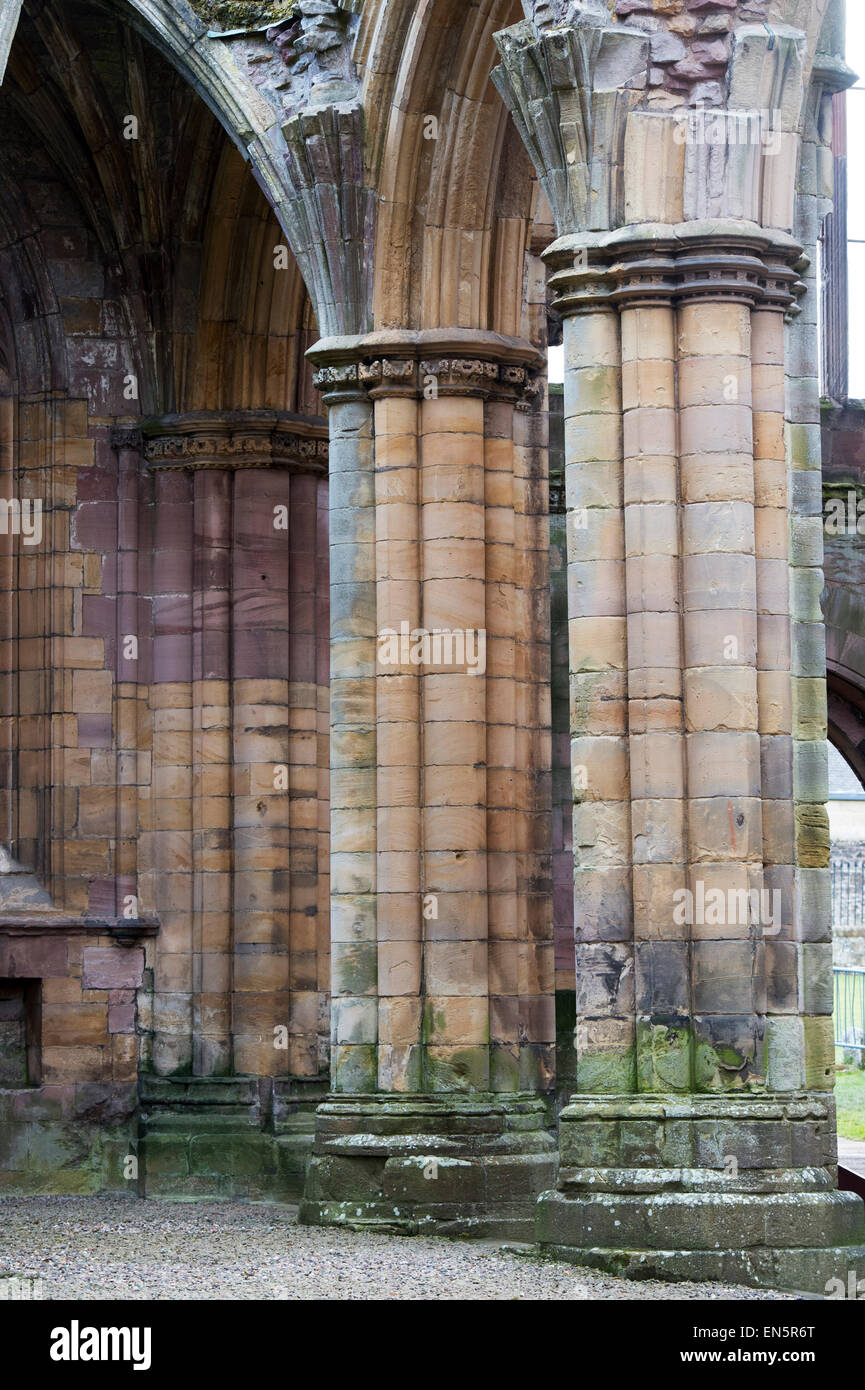 St Marys Abbey, Melrose, Roxburghshire, Scottish Borders, Scotland ...