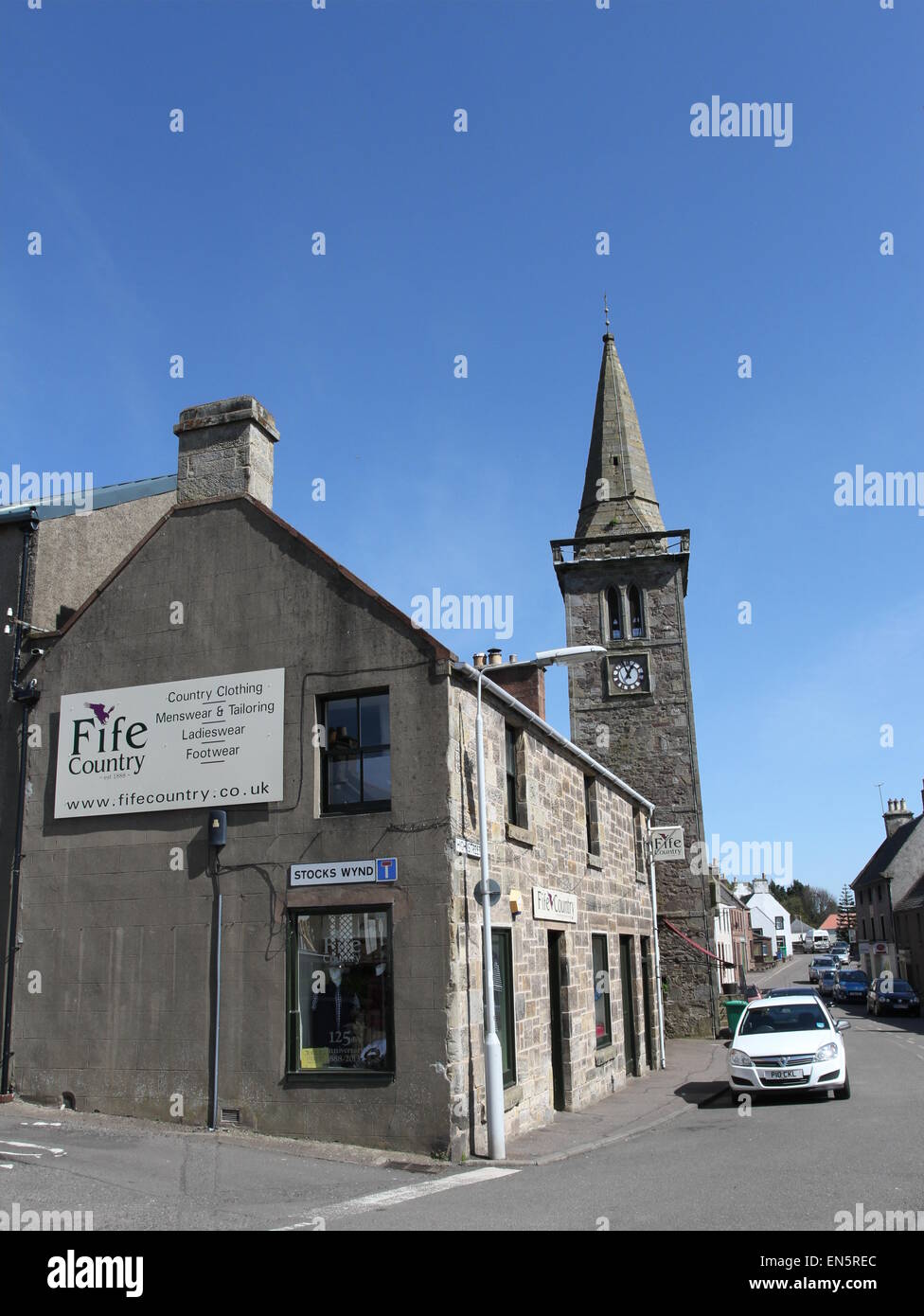 Town hall steeple strathmiglo scotland hi-res stock photography and ...