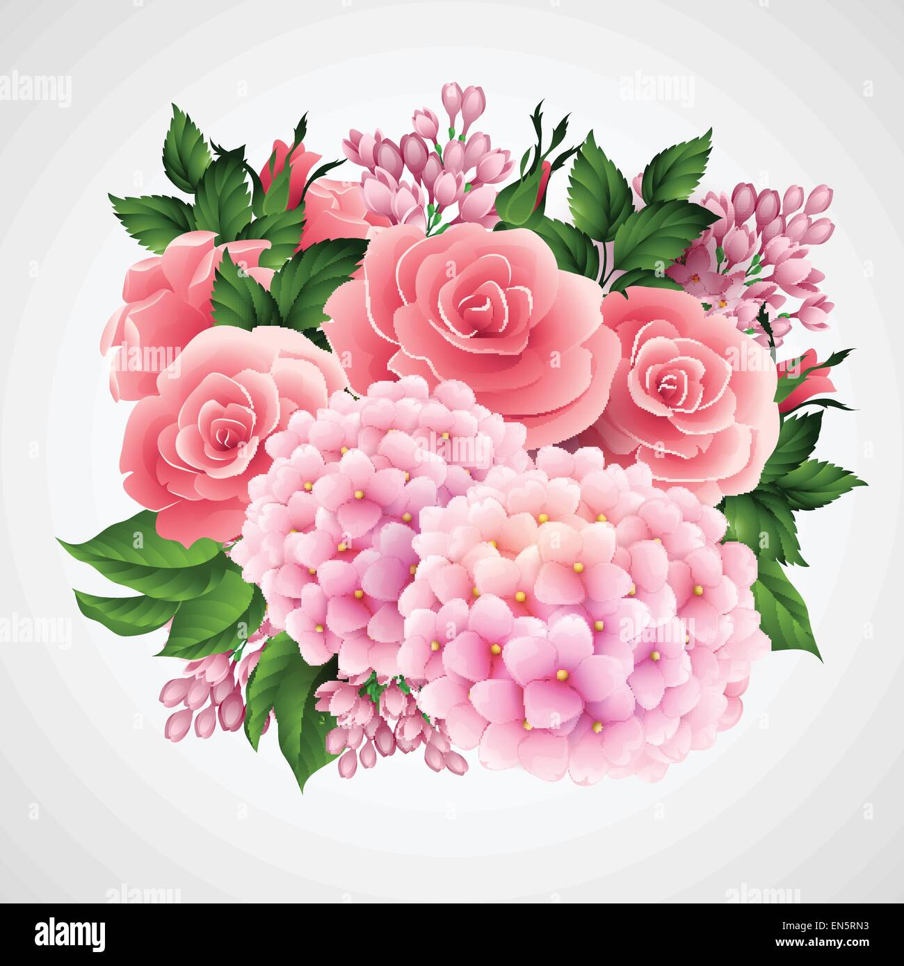 Vector background with a beautiful flower EPS 10 Stock Vector Image ...