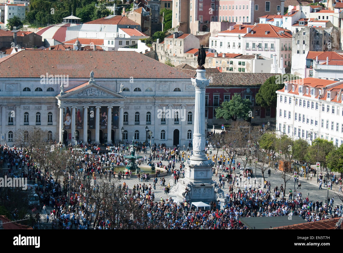 Lisbon main square hi-res stock photography and images - Alamy