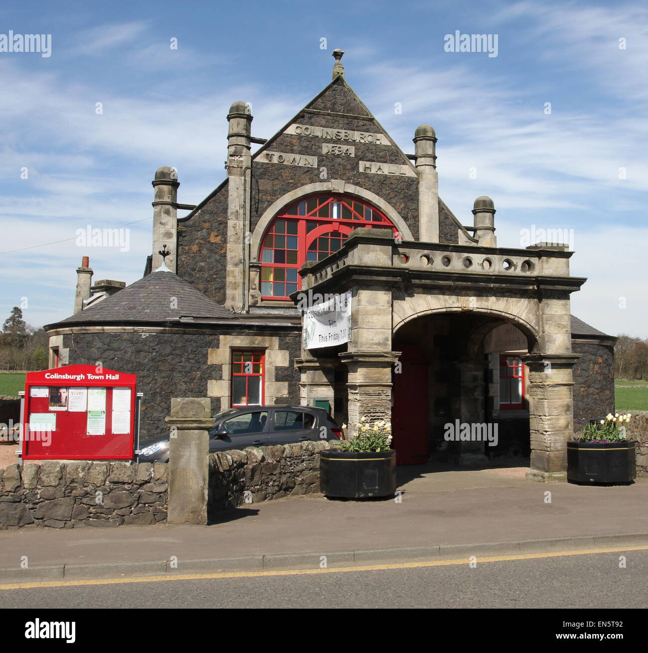 Exterior of Colinsburgh Town Hall Fife Scotland April 2015 Stock Photo ...