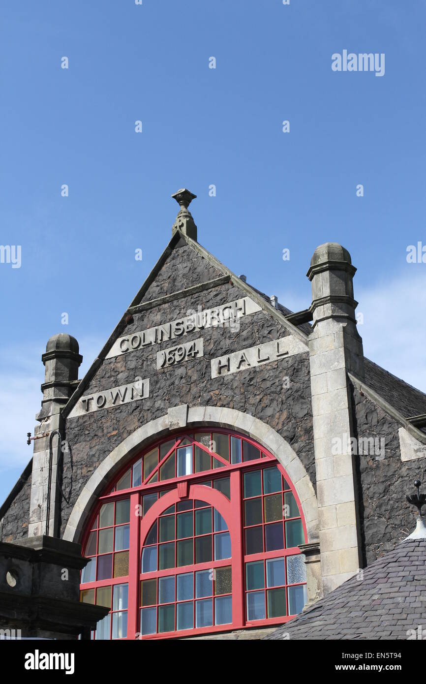 Exterior of Colinsburgh Town Hall Fife Scotland April 2015 Stock Photo ...