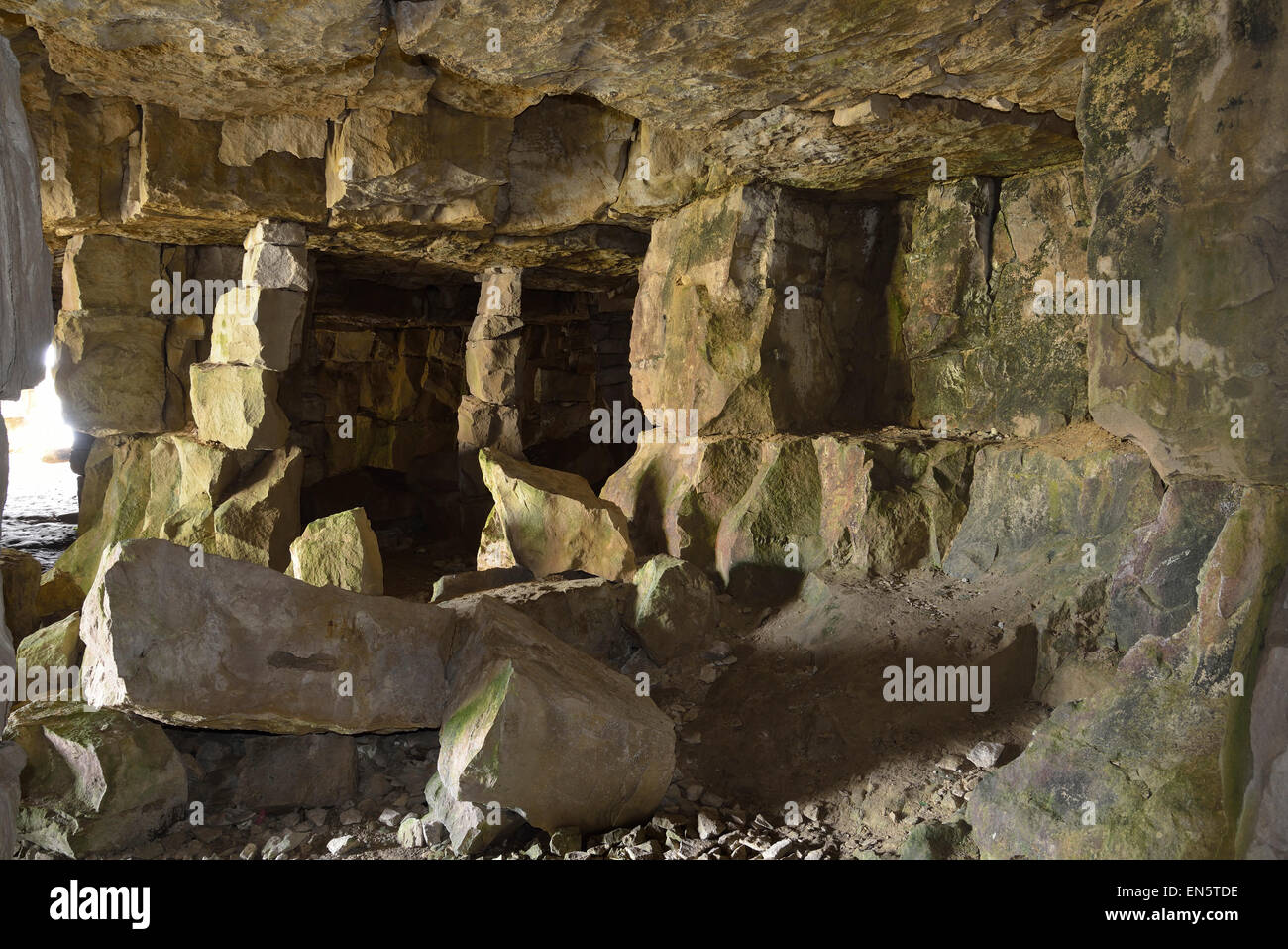 Inside Western Winspit Quarry Caves, Isle of Purbeck, Dorset User to ...