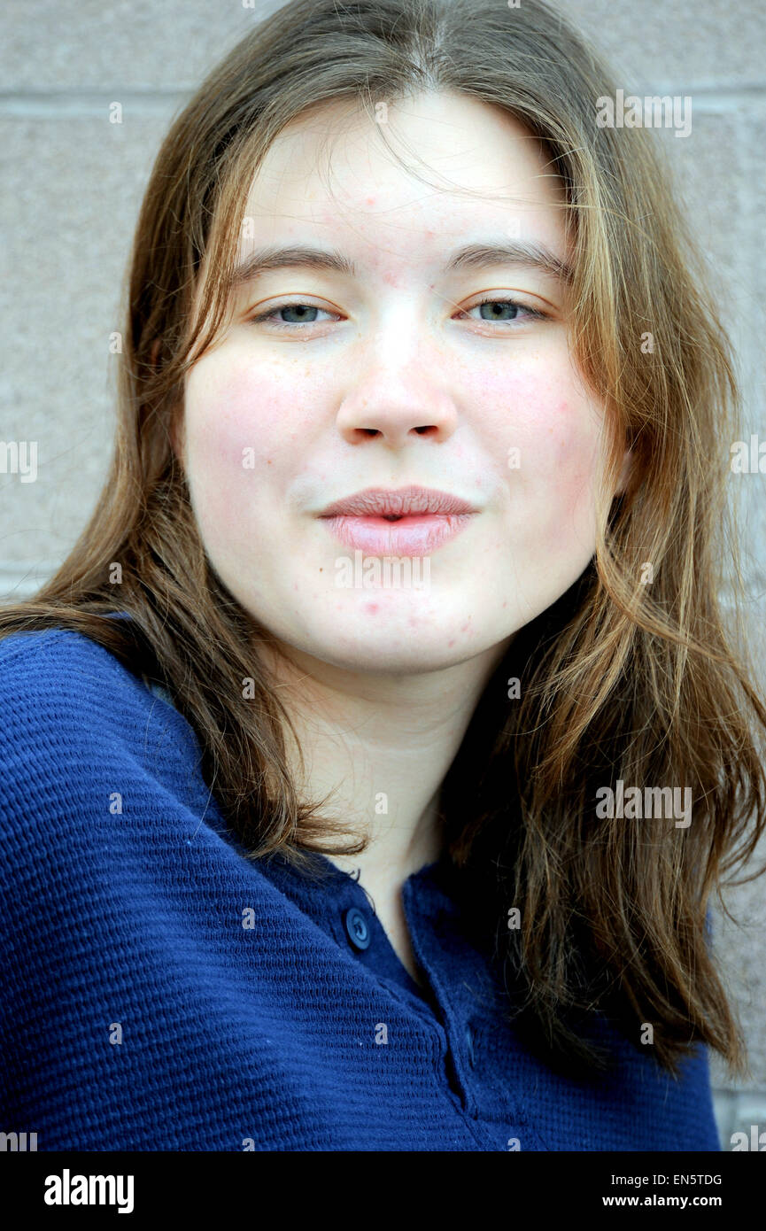Female tomboy expressions outside Stock Photo - Alamy