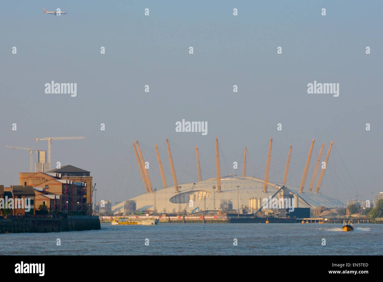 The O2 Arena on the Greenwich Peninsular at Dockland, London, England ...