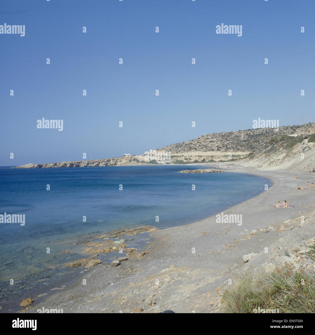 Griechenland, Lerapetra, Hotel Ferma Beach-Strand Stock Photo - Alamy