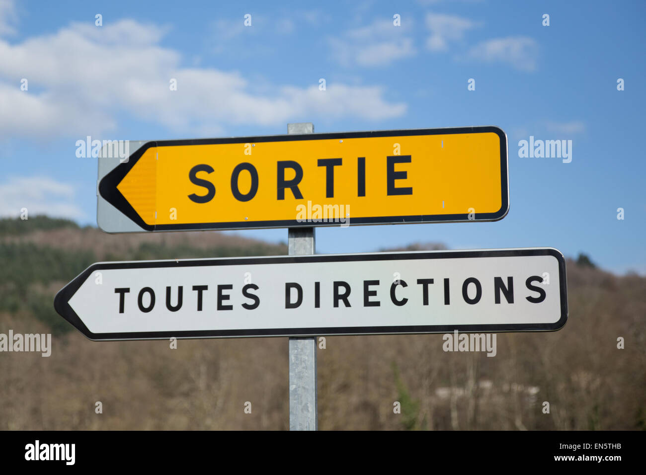 Sortie Sign High Resolution Stock Photography and Images - Alamy