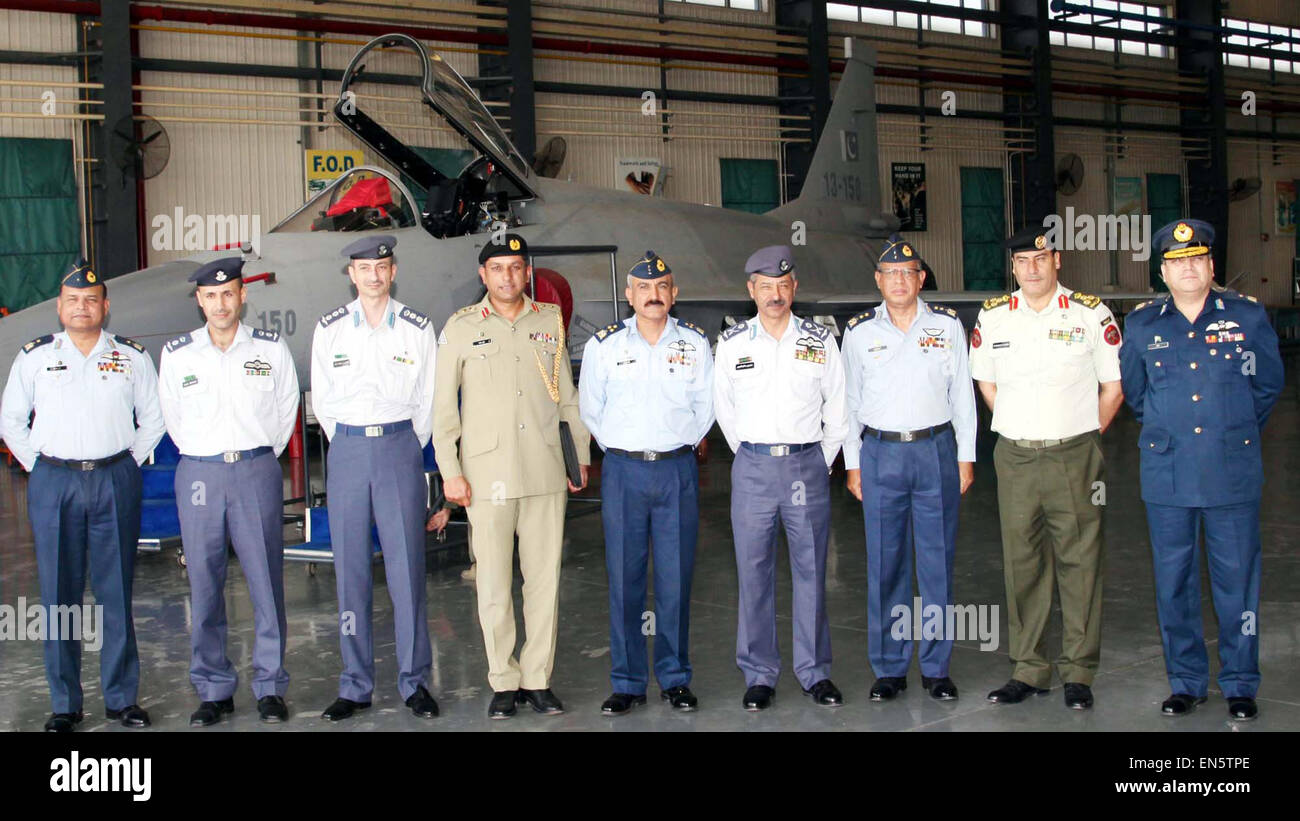 Kamra, Pakistan. 28th Apr, 2015. Major General Mansour Salim Al-Jobour ...