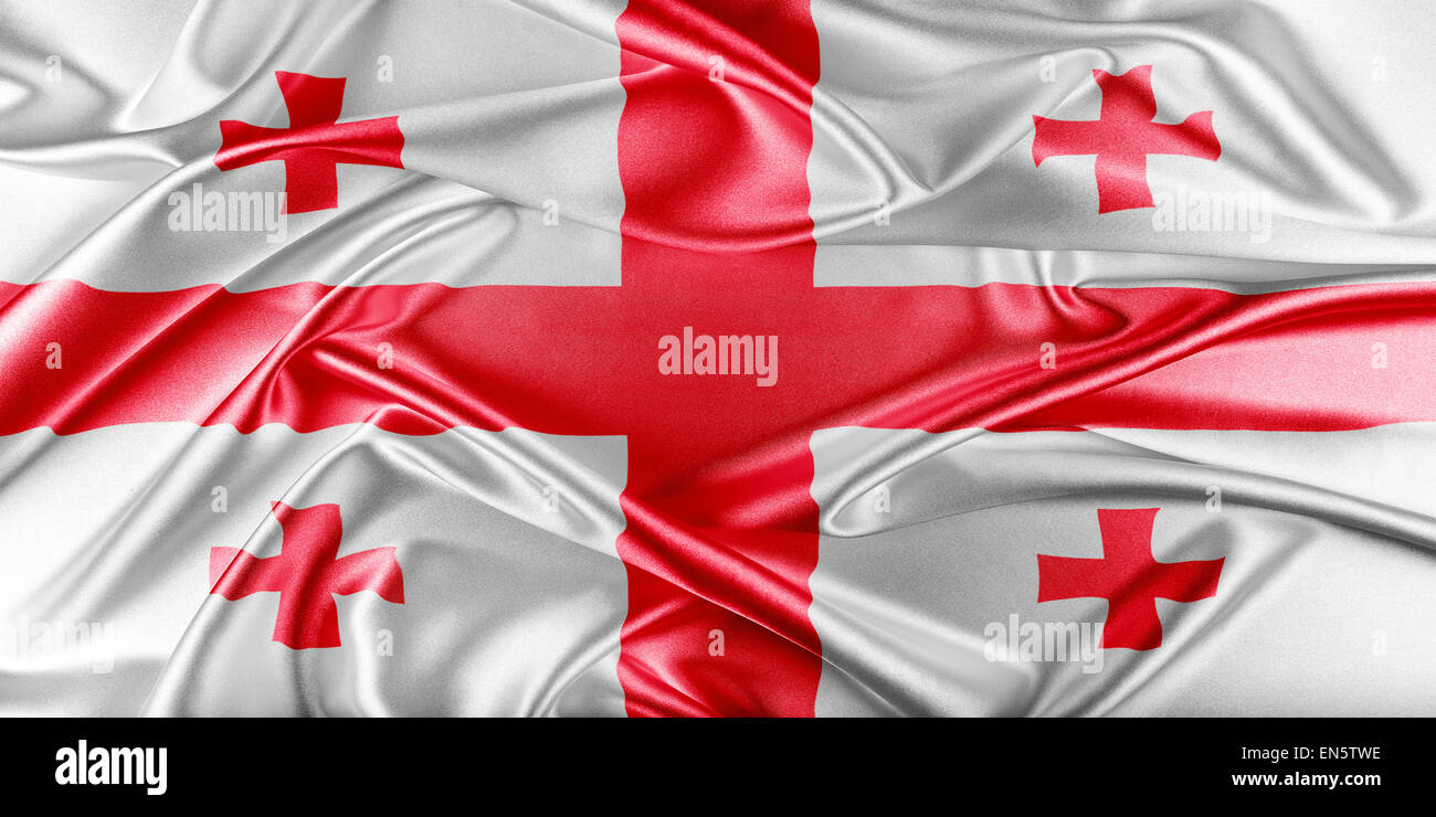 Glossy icon flag georgia hi-res stock photography and images - Alamy