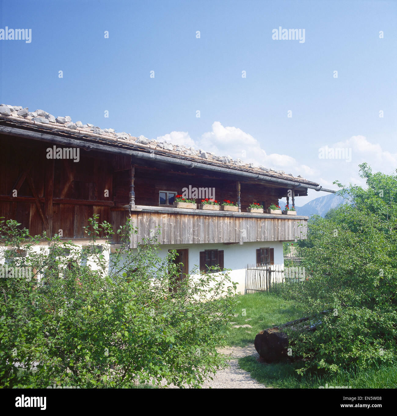 Oberbayern, Kochel, Freilichtmuseum Gentleiten, Hoderer-Hof aus Kochel ...