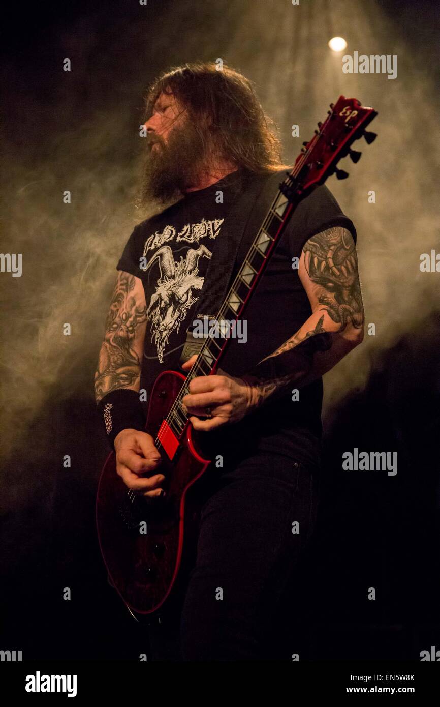 New Orleans, Louisiana, USA. 26th Apr, 2015. Guitarist GARY HOLT of ...