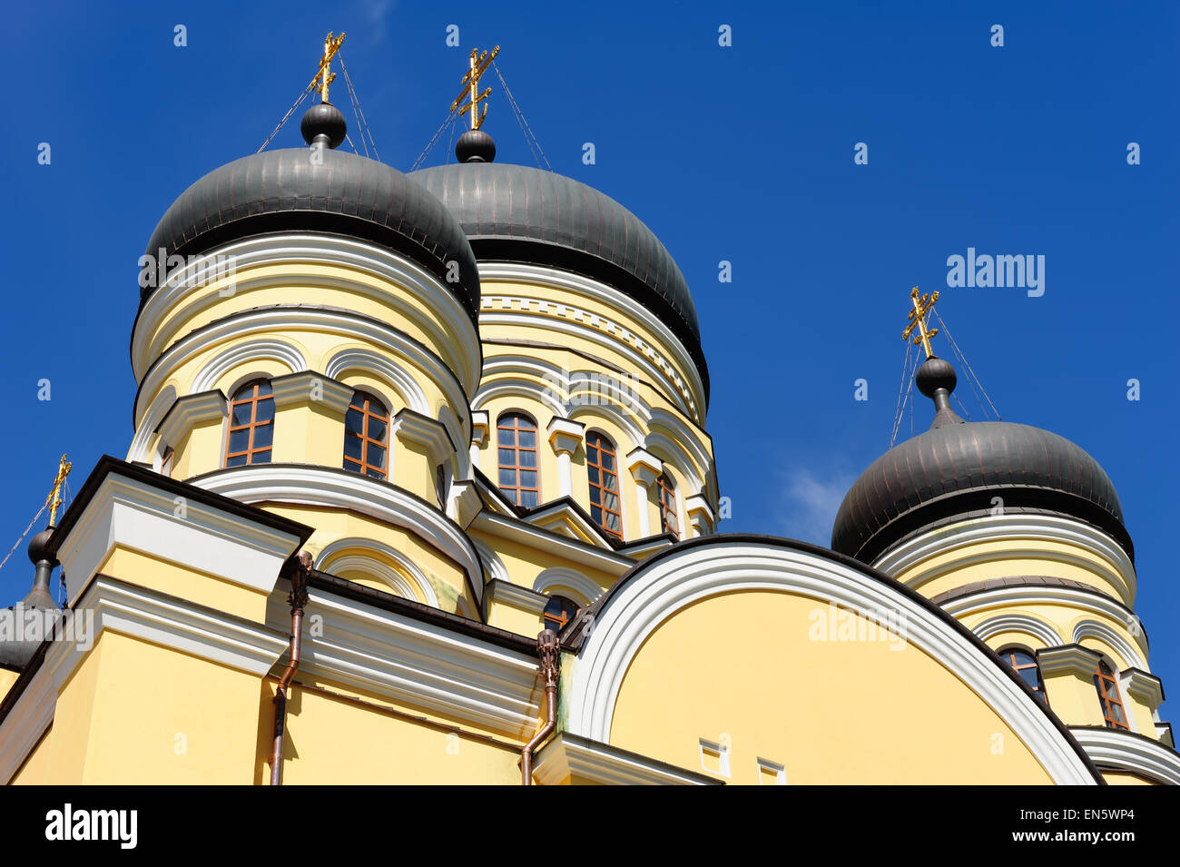Church in the Hancu Monastery, Moldova Stock Photo - Alamy