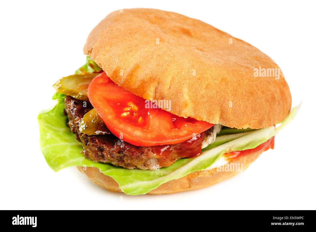 realistic looking hamburger Stock Photo - Alamy