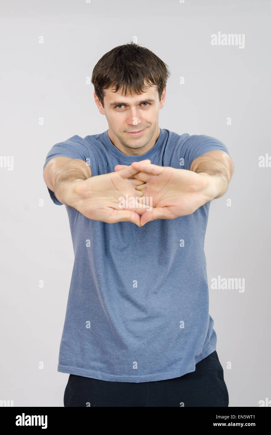 Man does physical culture hi-res stock photography and images - Alamy