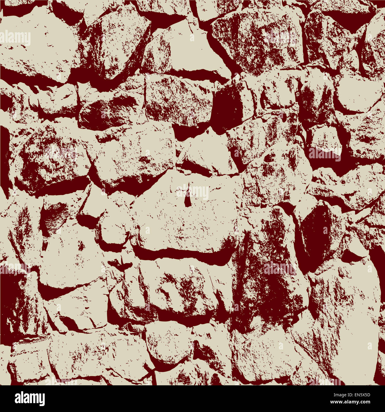 Ancient stone wall background vector illustratuin Stock Photo - Alamy