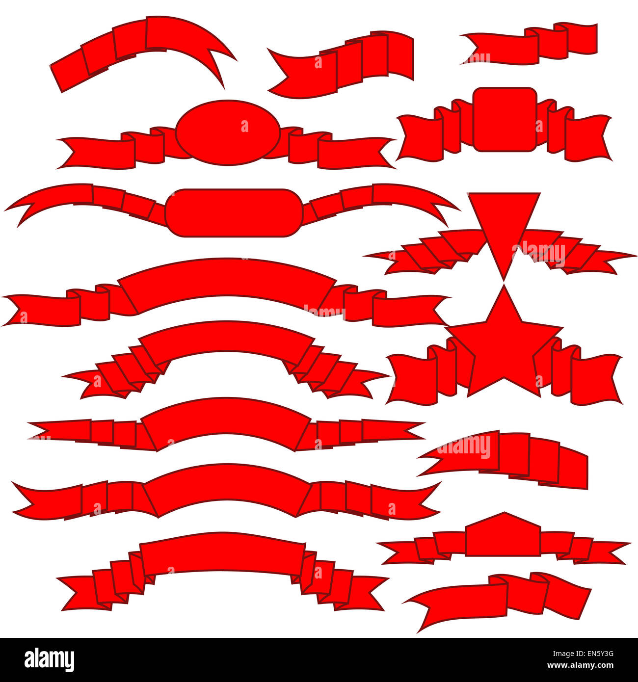 Red sticker with curled corner hi-res stock photography and images - Alamy