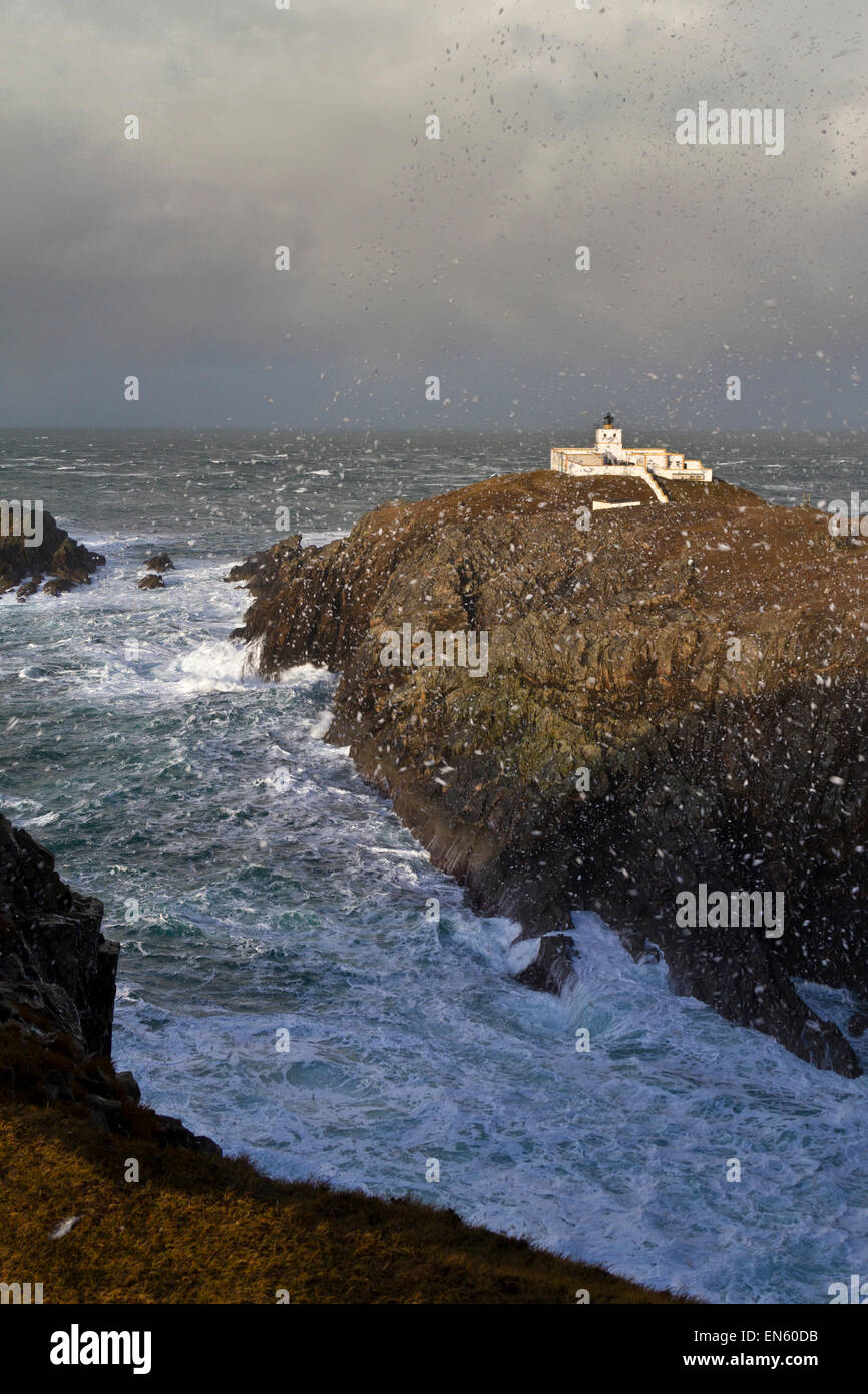 Strathy Point lighthouse, Sutherland, North Scotland Stock Photo - Alamy