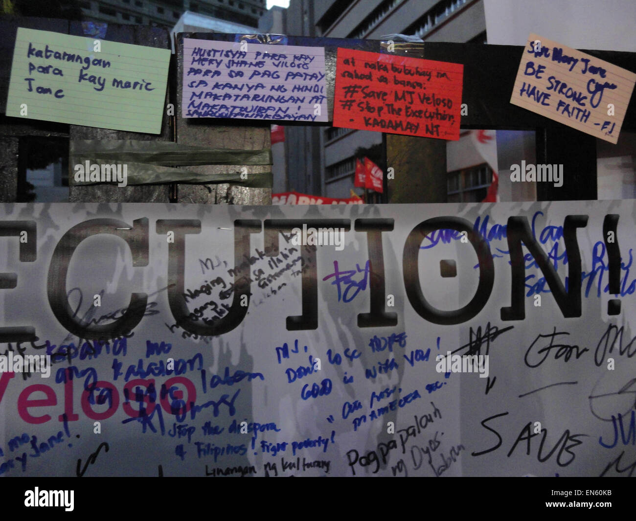 Messages in support of Filipino death row prisoner Mary Jane Veloso are ...